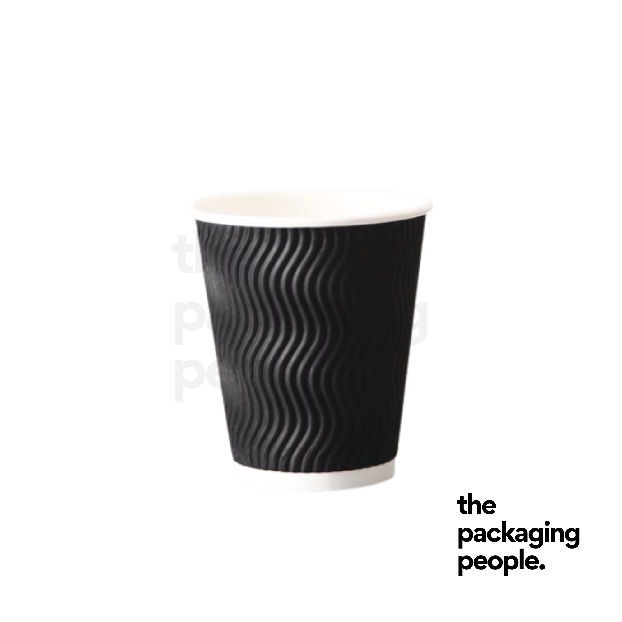 12OZ BLACK RIPPLE ECOCUP | BLACK RIPPLE WALL HOT TAKEAWAY CUP | ECHBR ...