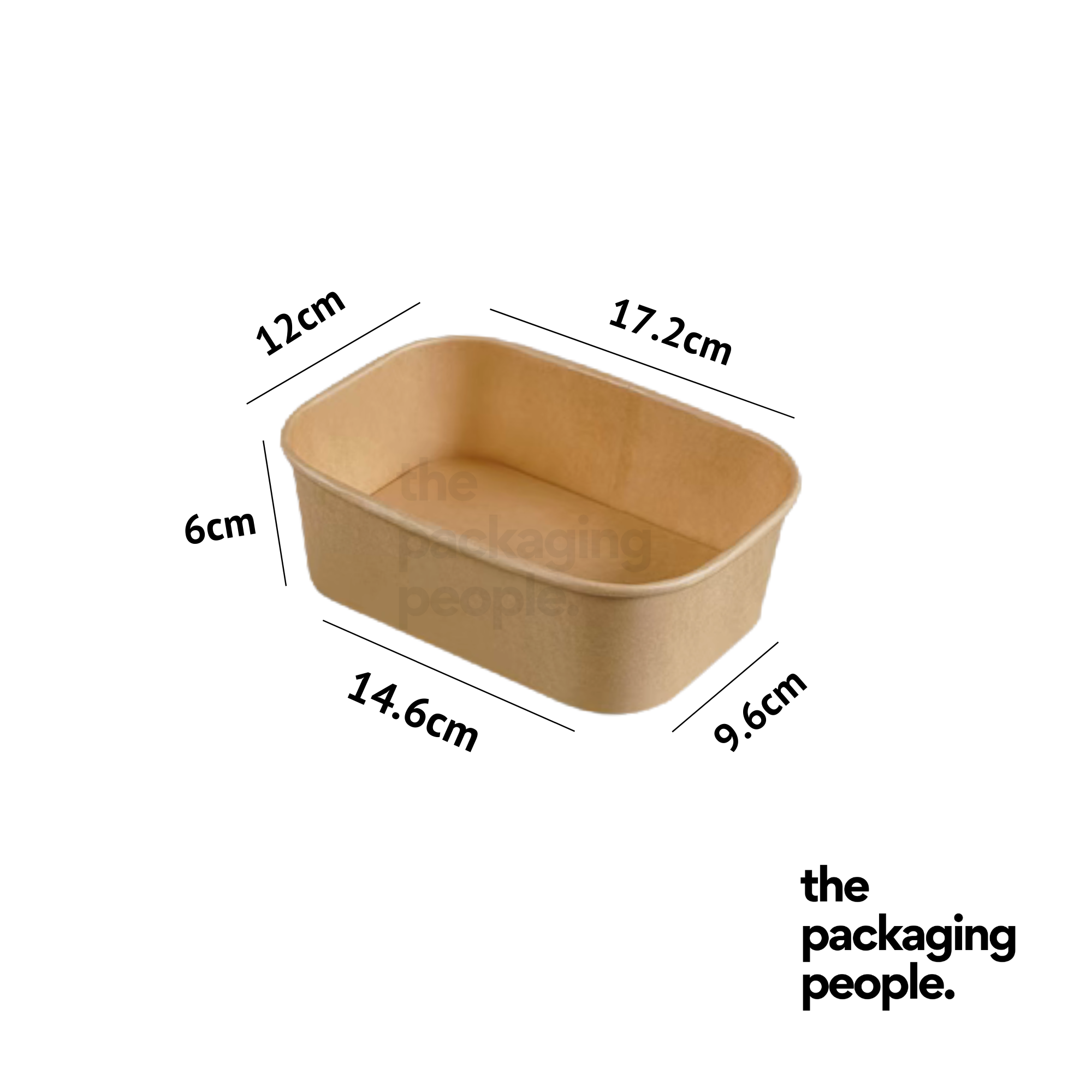 750ML KRAFT RECTANGULAR ECOBOWL | KRAFT RECTANGLE PAPER BOWL | EBRB-75 ...