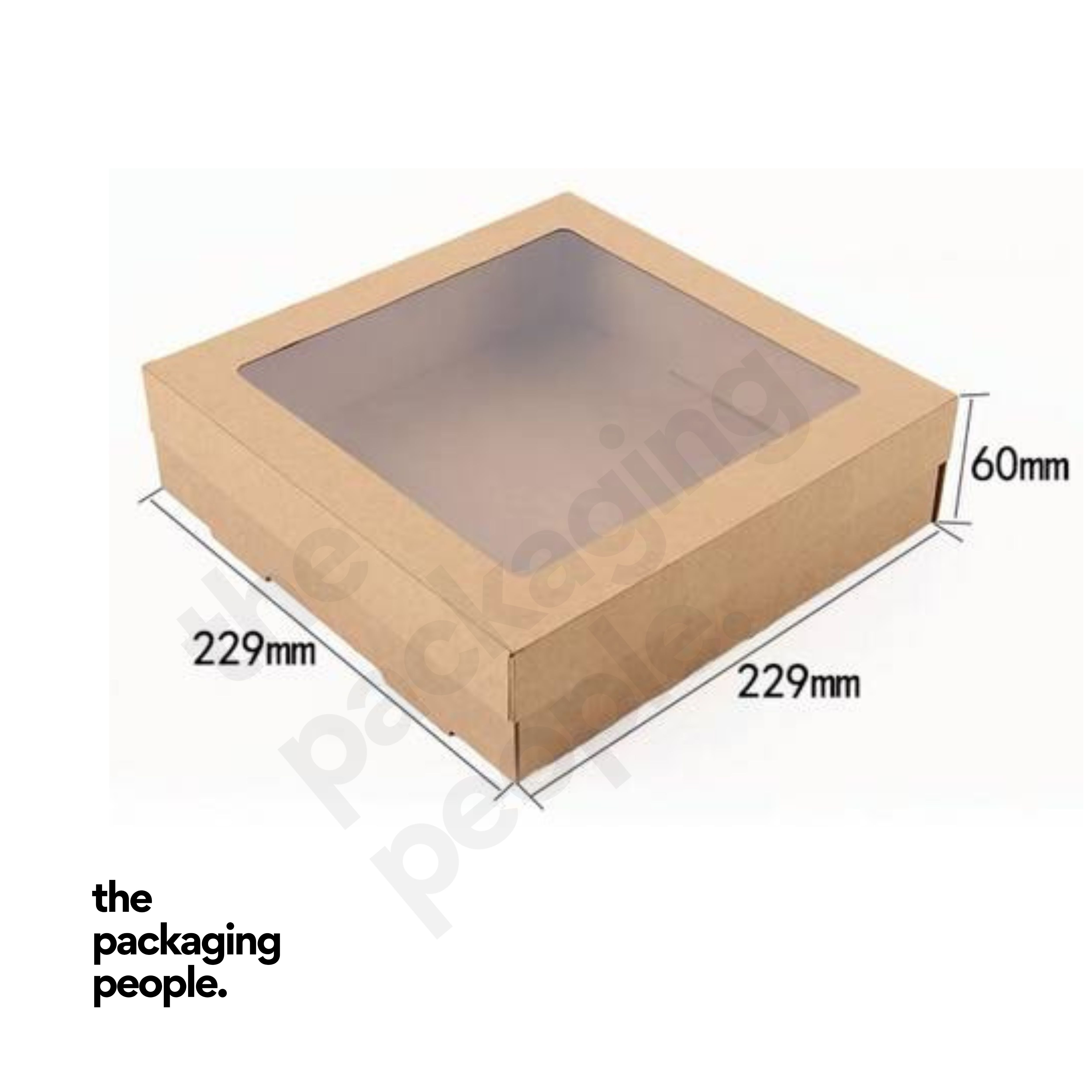 SMALL KRAFT CATERING TRAY WITH WINDOW - NO. 5 | CAT-5-K | 100PCS/CTN ...