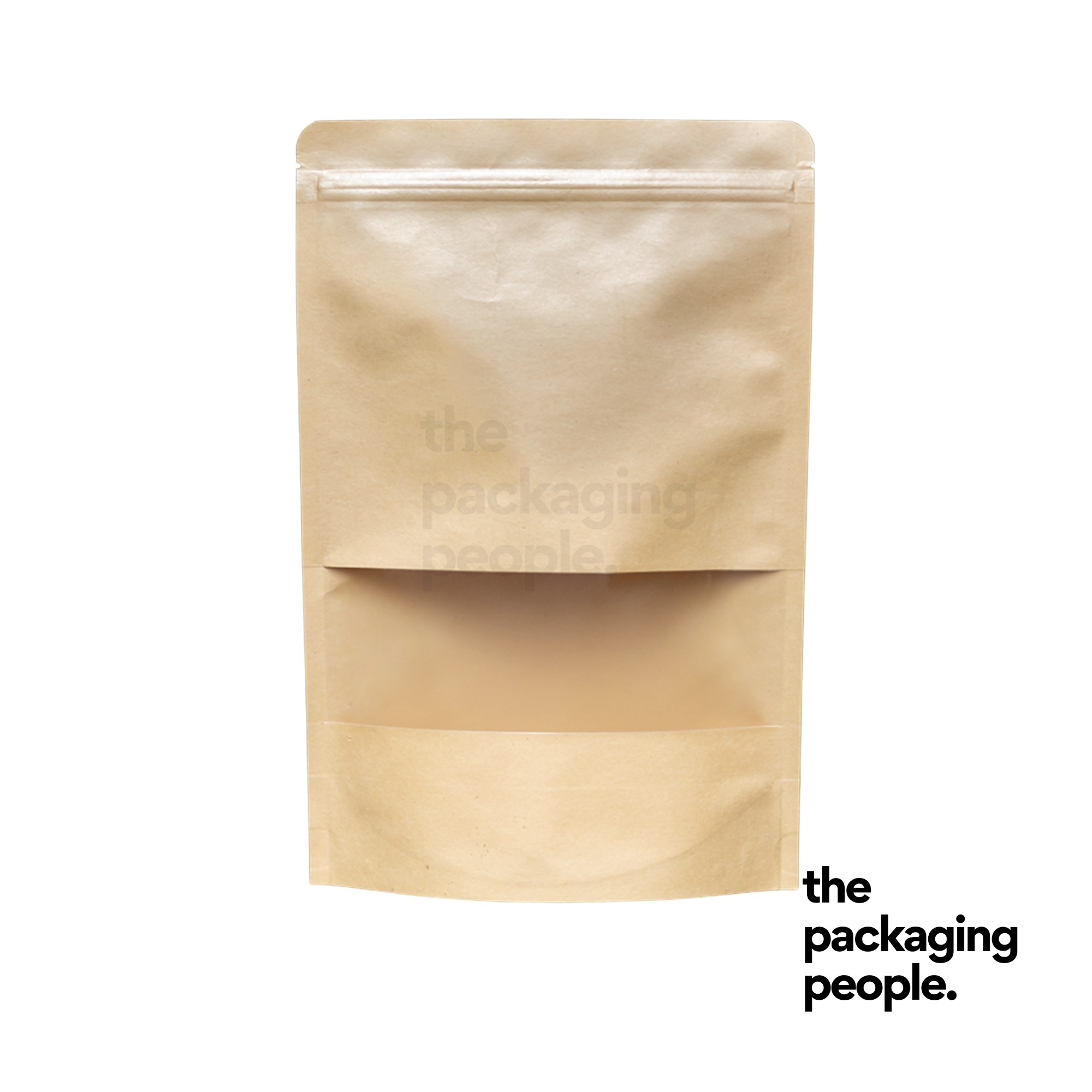 XL KRAFT WINDOW ZIPLOCK ECOPOUCH | AIRTIGHT ECO-FRIENDLY PACKAGING WIT ...