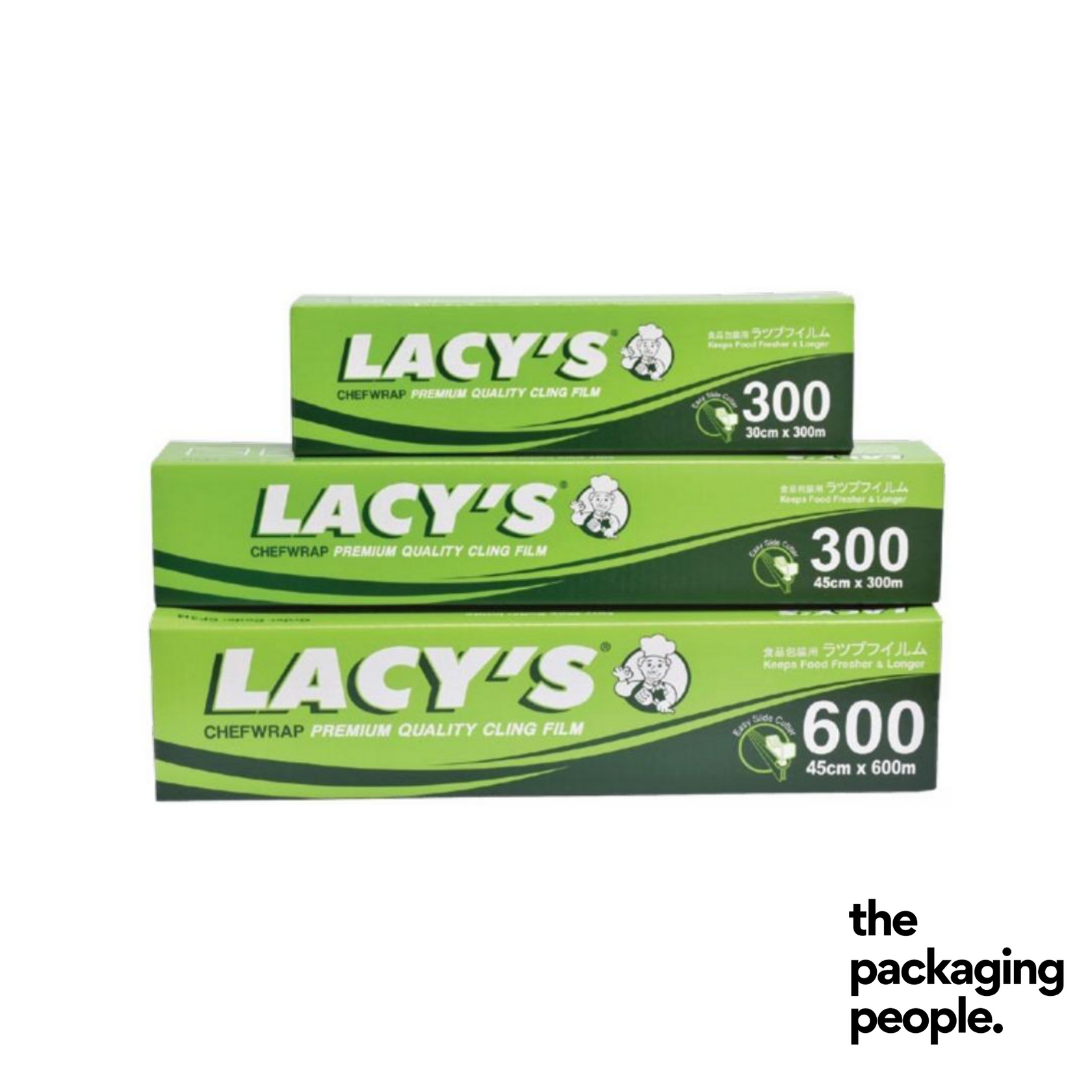 LACY'S CHEFWRAP - PREMIUM QUALITY PVC CLING FILM WITH SLIDE CUTTER | D ...